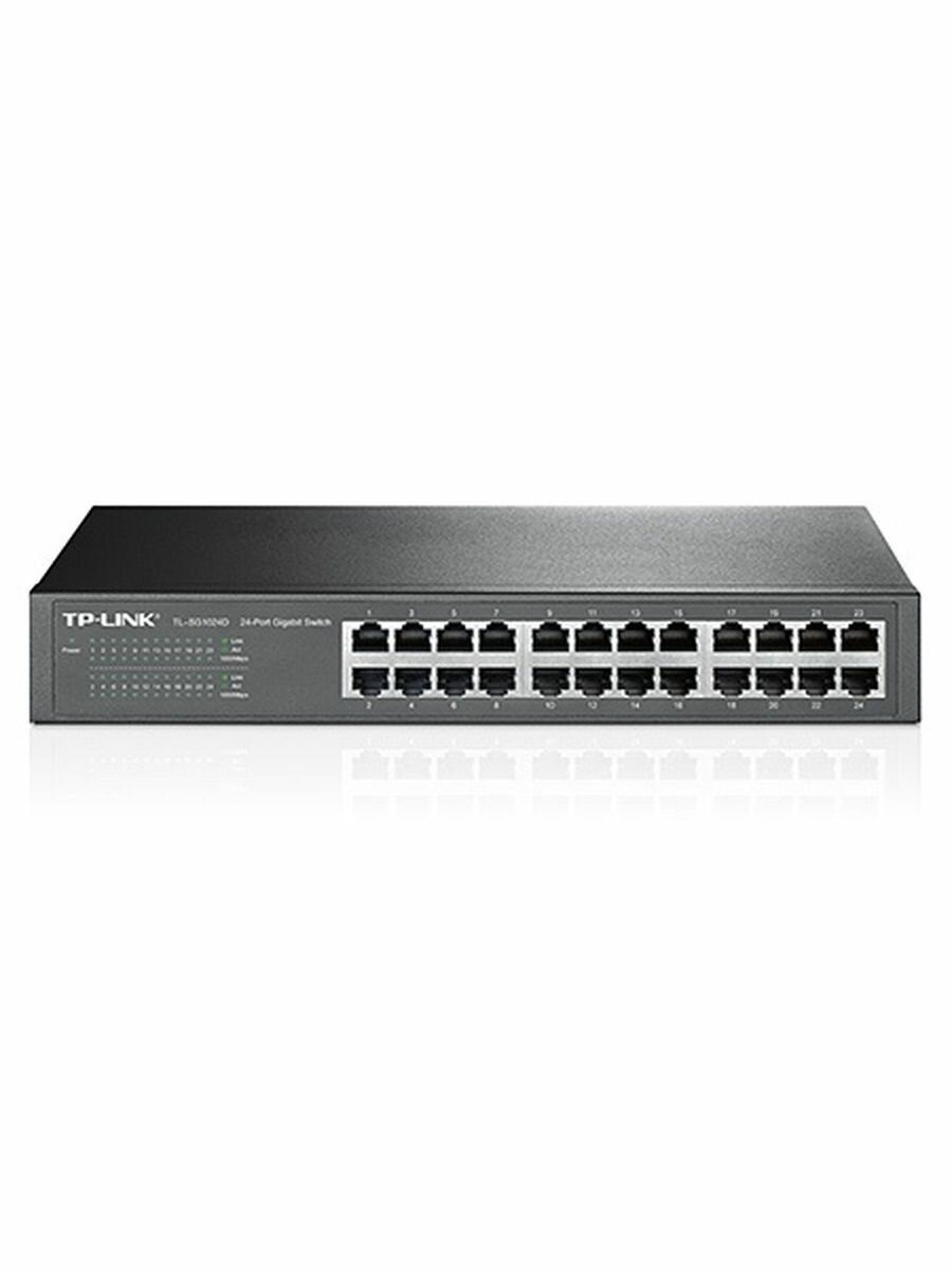 Коммутатор TP-Link TL-SG1024D неуправляемый, 24x10/100/1000BASE-T