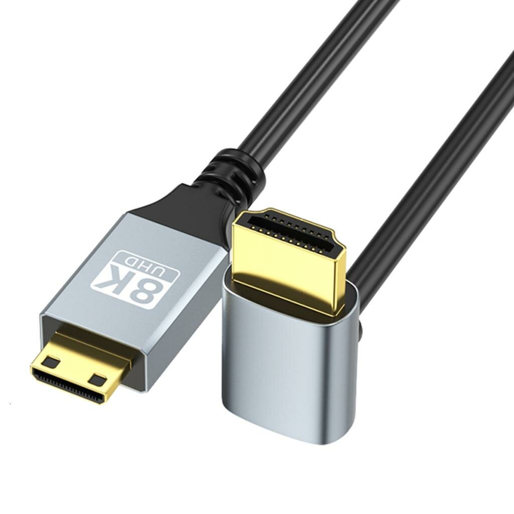 Кабель Mini HDMI–HDMI 8K@60 Гц, 50cm - нижний тип