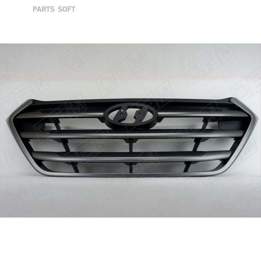 Решетка радиатора Hyundai Tucson 3 2015-2018, матовая, серая от официального дистрибьютора, OEM, артикул OEM3131