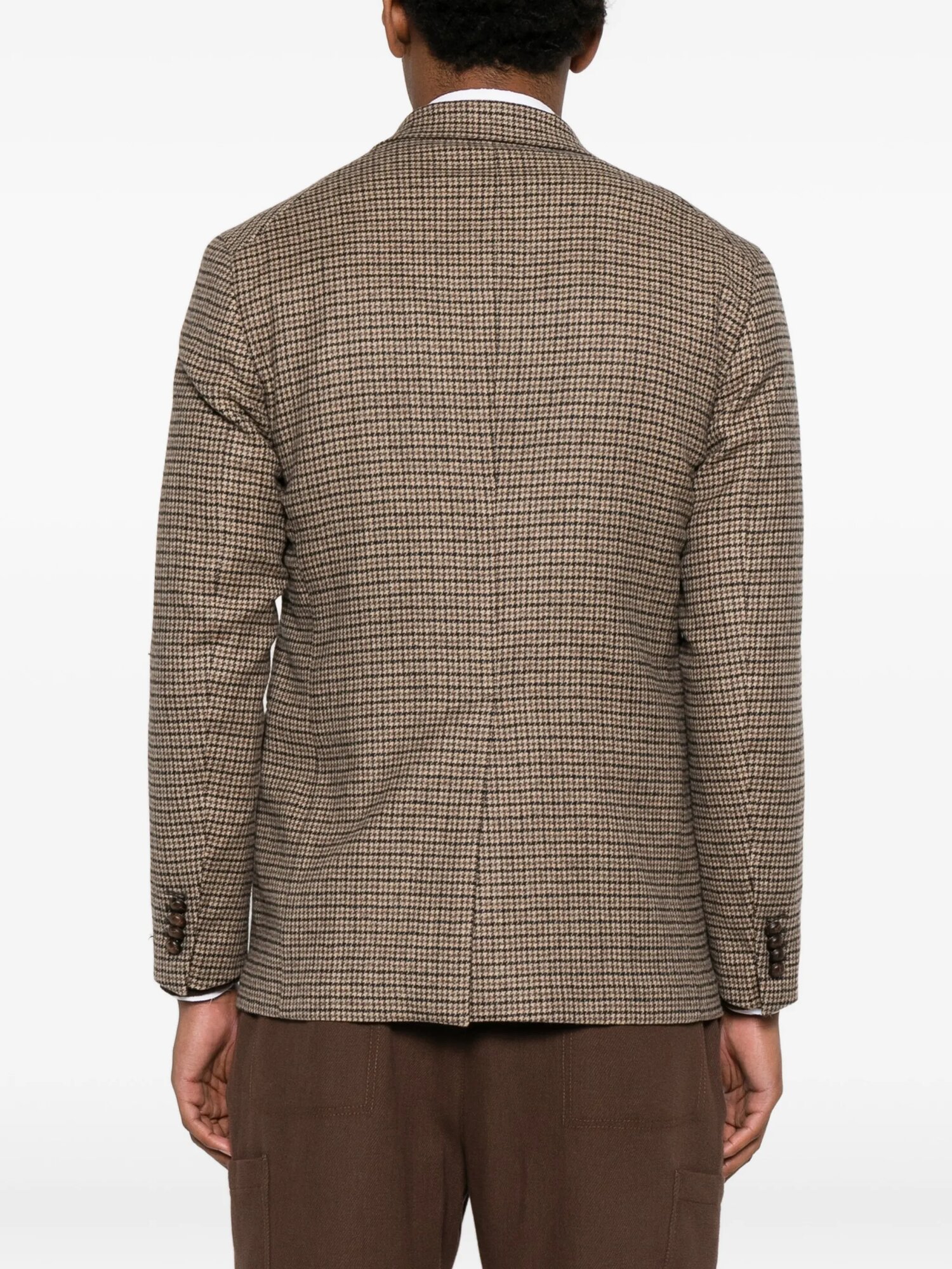 Пиджак Tagliatore Houndstooth-pattern single-breasted blazer, размер 48, разноцветный — фото 1