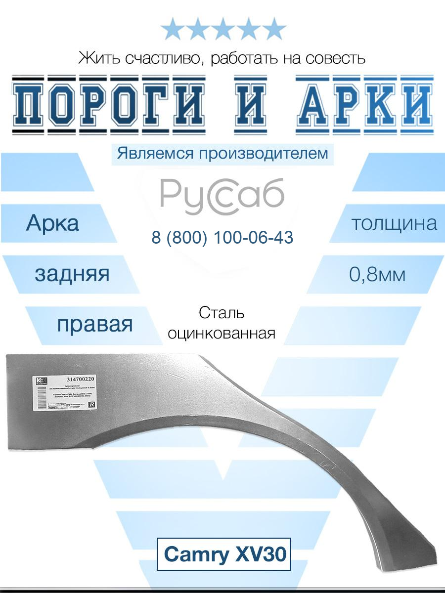 Арка правая для Toyota Camry XV30 2001-2006