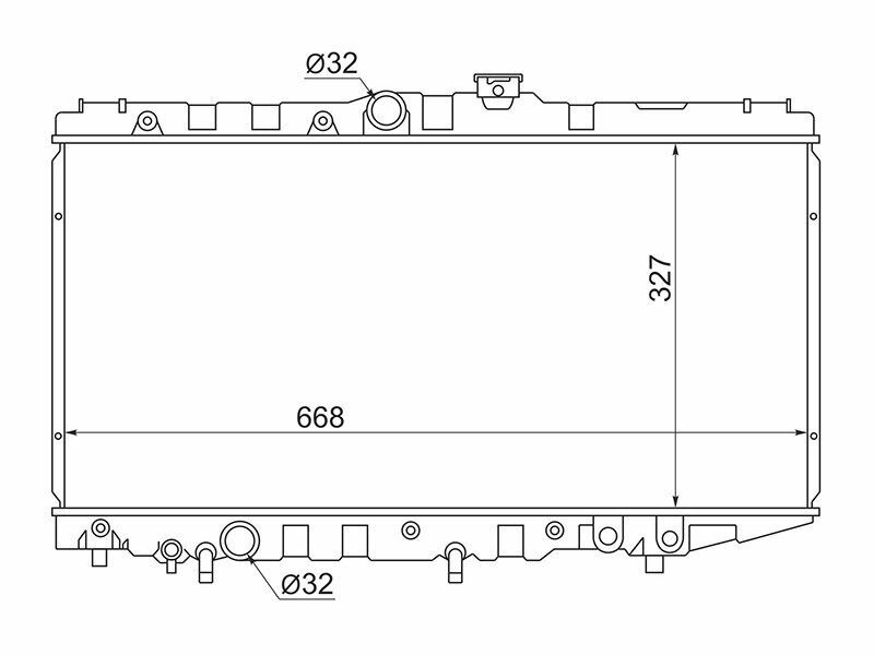 Радиатор SAT TY0002-AT170 Toyota Corolla E90 87-92 / Carina 88-92