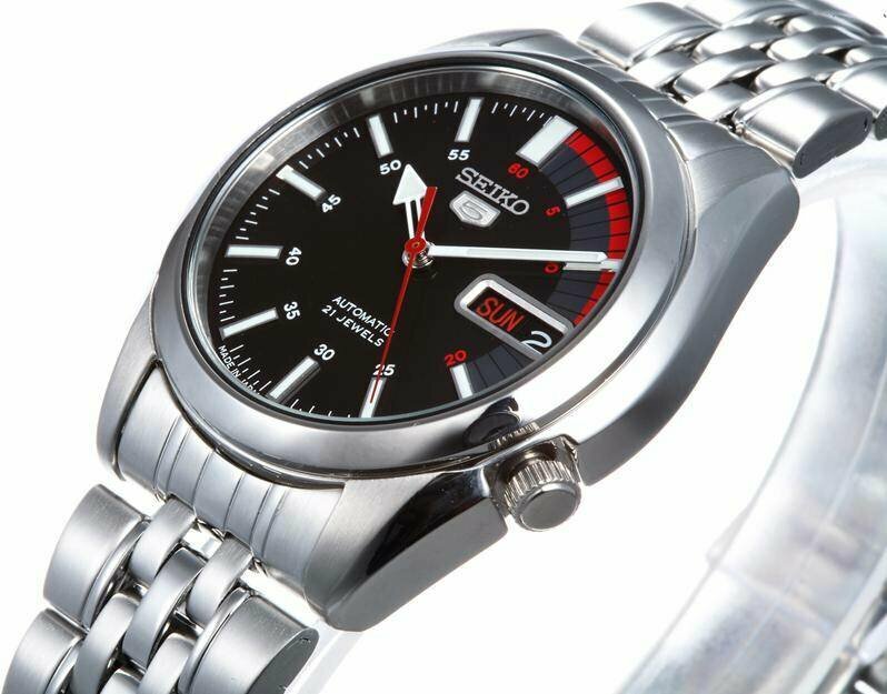 Наручные часы SEIKO SEIKO 5, серебристый/черный — фото 1