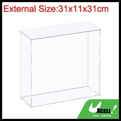 Витрина UXcell 31x11x31см акриловая прозрачная для коллекций