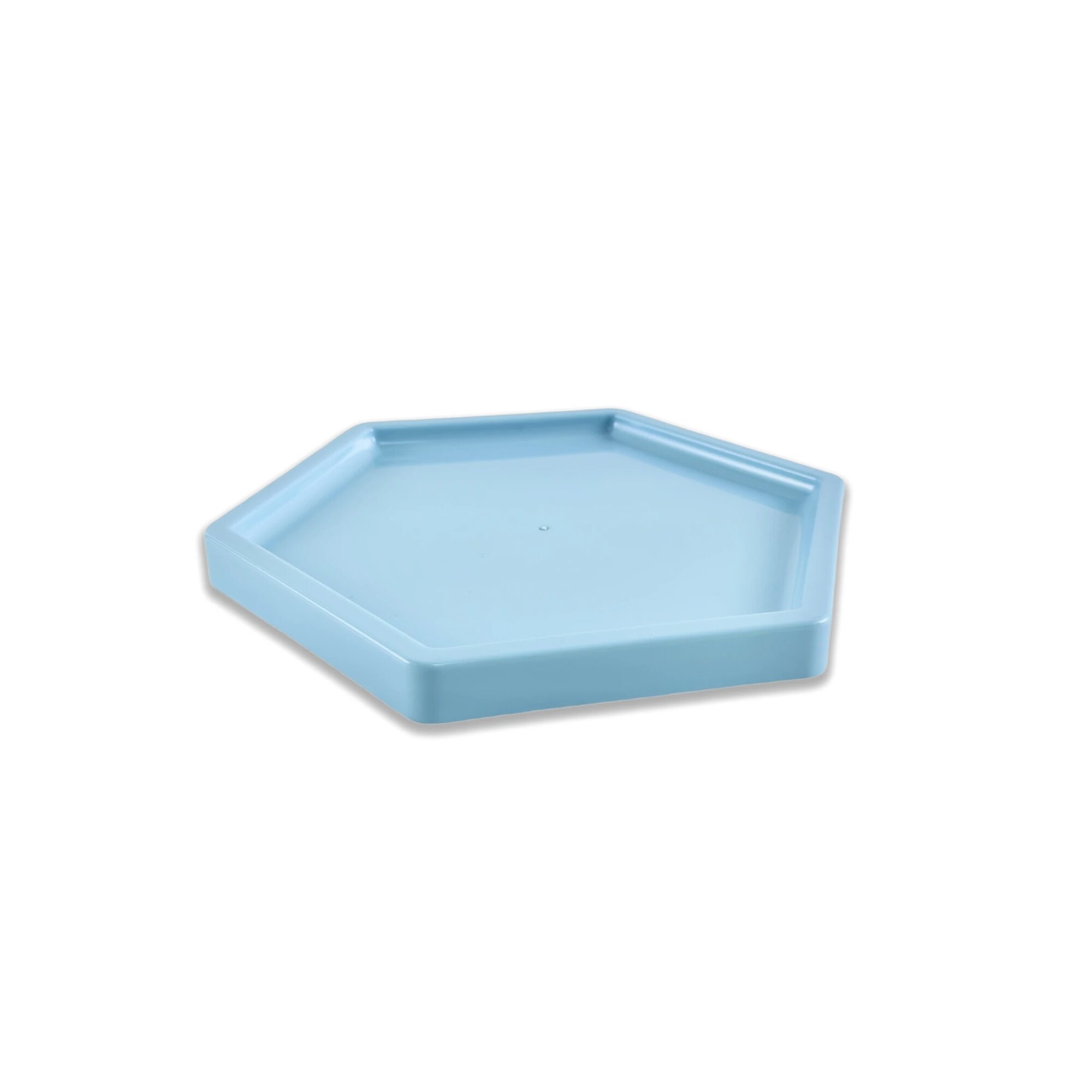 Шестиугольная подставка для тортов розового цвета Голубой, baby blue