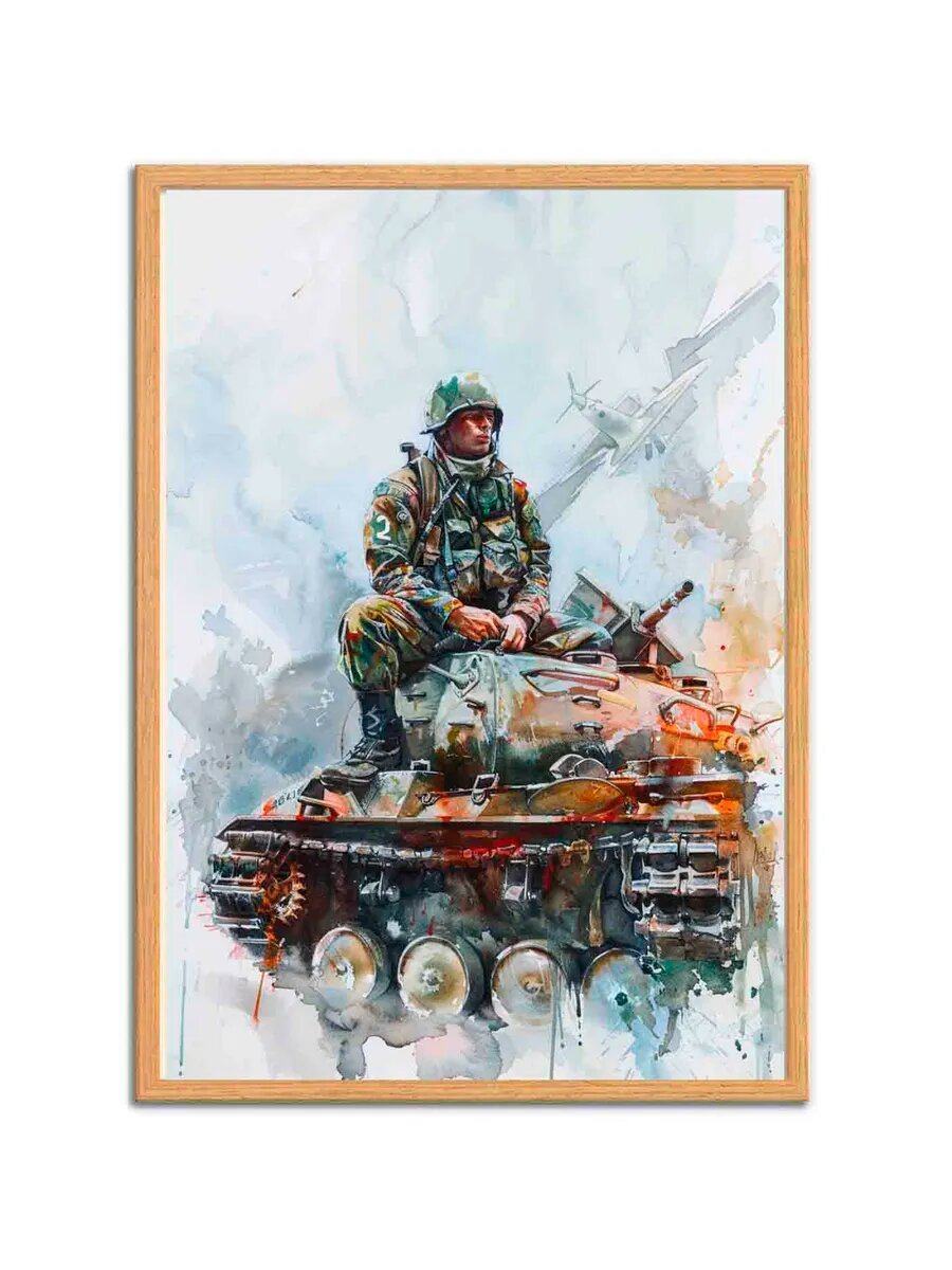 Куропатка-птица-солдат 1, Плакат 30x42см