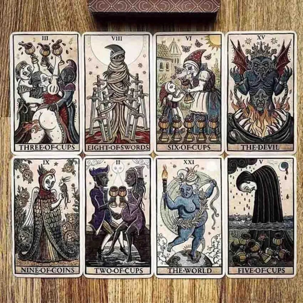 Trionfi Della Luna Illustrated Tarot