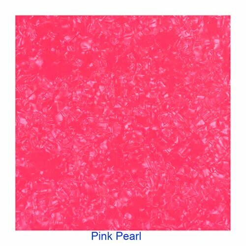 Плероо Аккустическая гитарная накладка из целлулоида 24х22 см Розовый, Pink Pearl