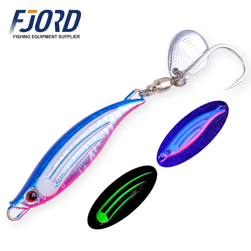 FJORD Металлическая приманка для рыбалки 40г 60г 80г 40g, color10