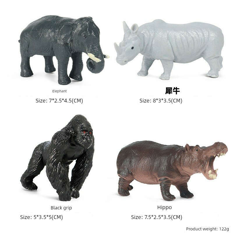 Набор JS Mini Animal (4 шт.) - Реалистичные модели дикой природы для детей