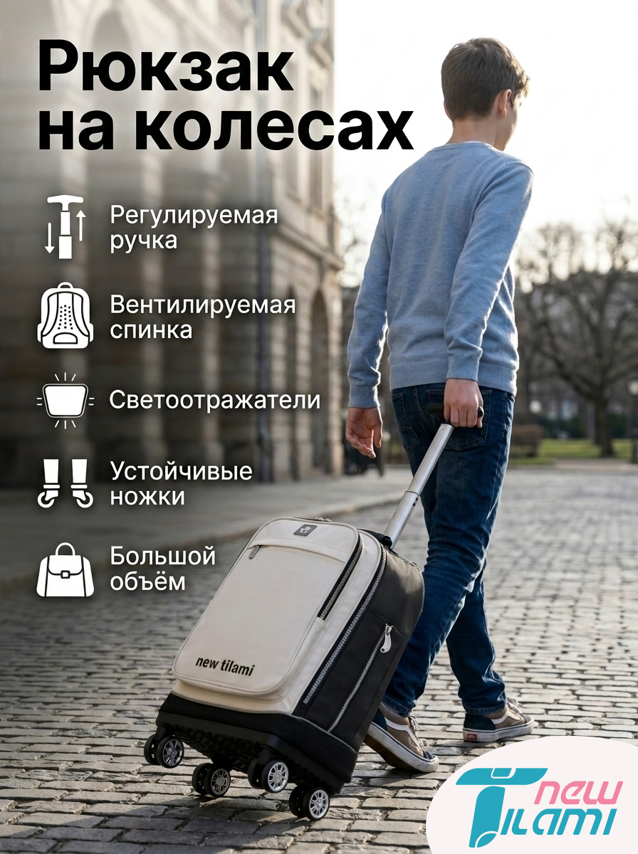 Рюкзак На Колёсах Для Школы, Тролли, Дорожная Сумка В Ручную Кладь, Чемодан, Школьная Сумка