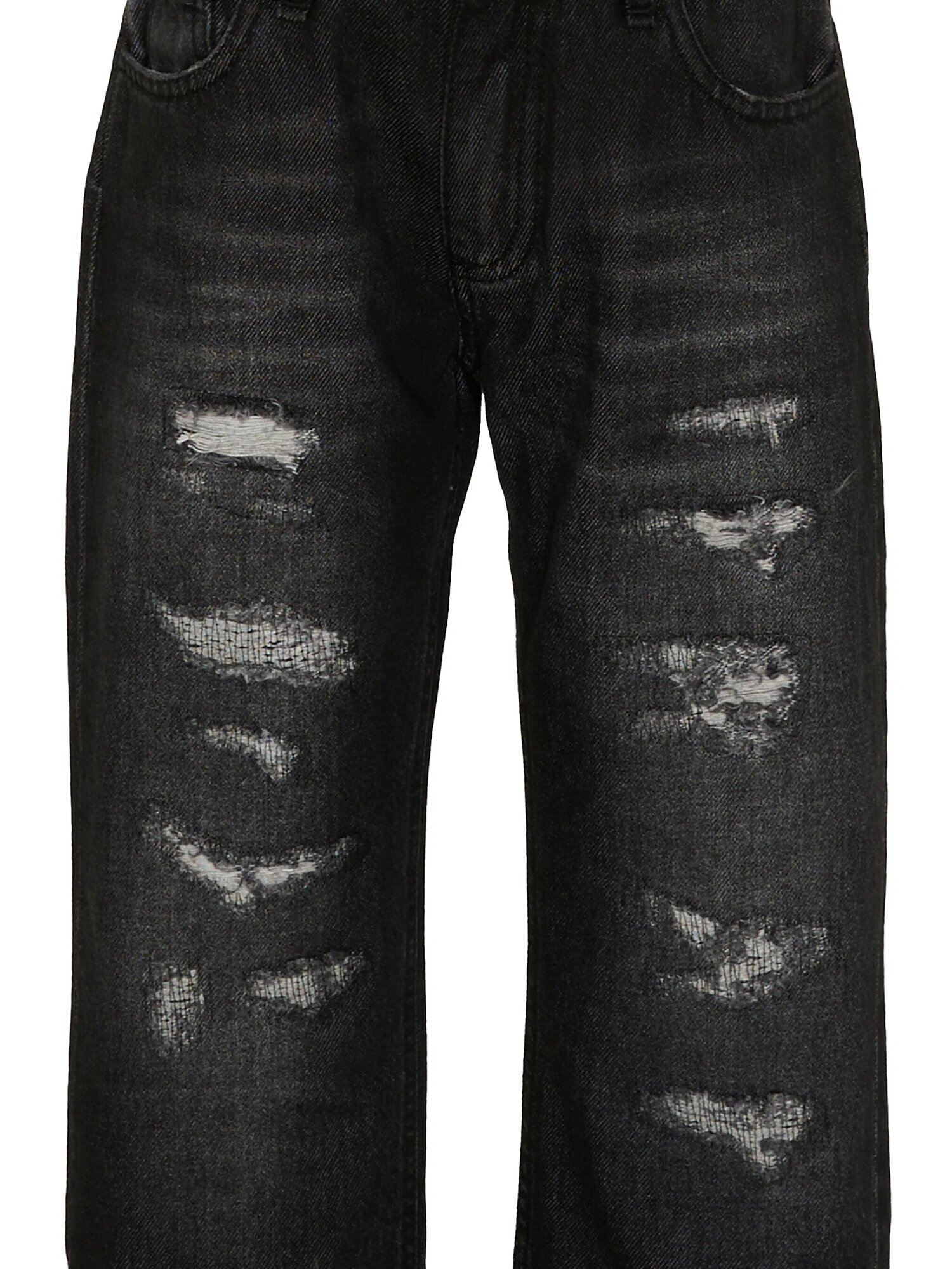 Джинсы PHILIPP PLEIN Logo-detail distressed-effect jeans, размер 4 года, черный — фото 1