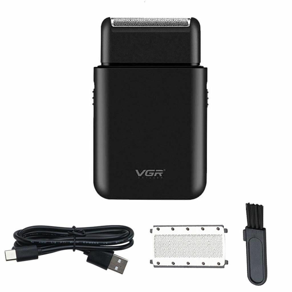 Электробритва мужская с USB-зарядкой, Черный