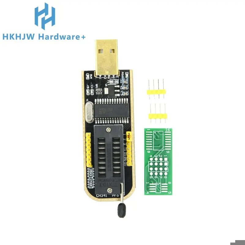 USB программатор CH341A для EEPROM 93CXX/25CXX/24CXX Желтый, CH341A