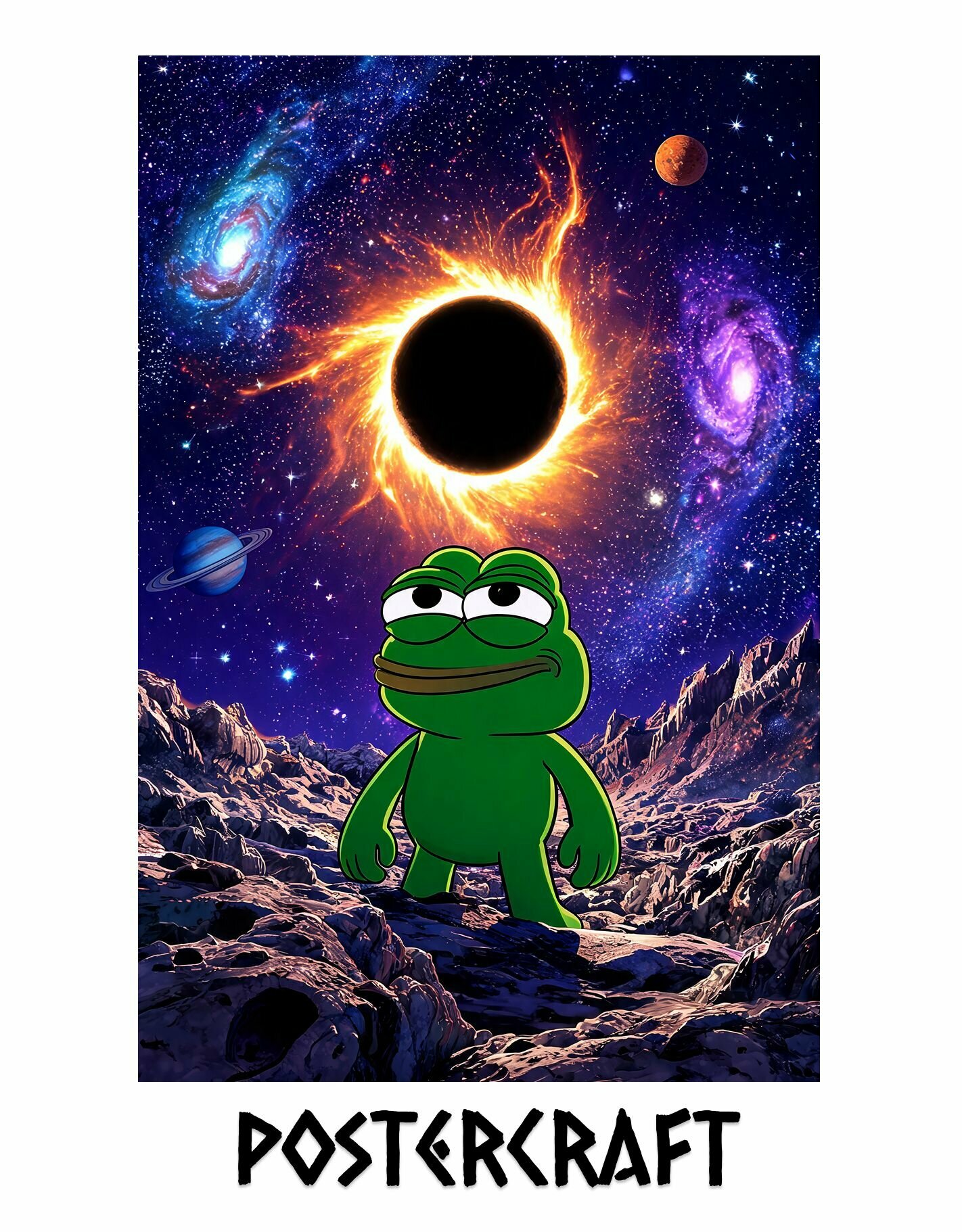 Постер "Лягушонок Пепе, Pepe", 29.7х42см, А3, глянцевый