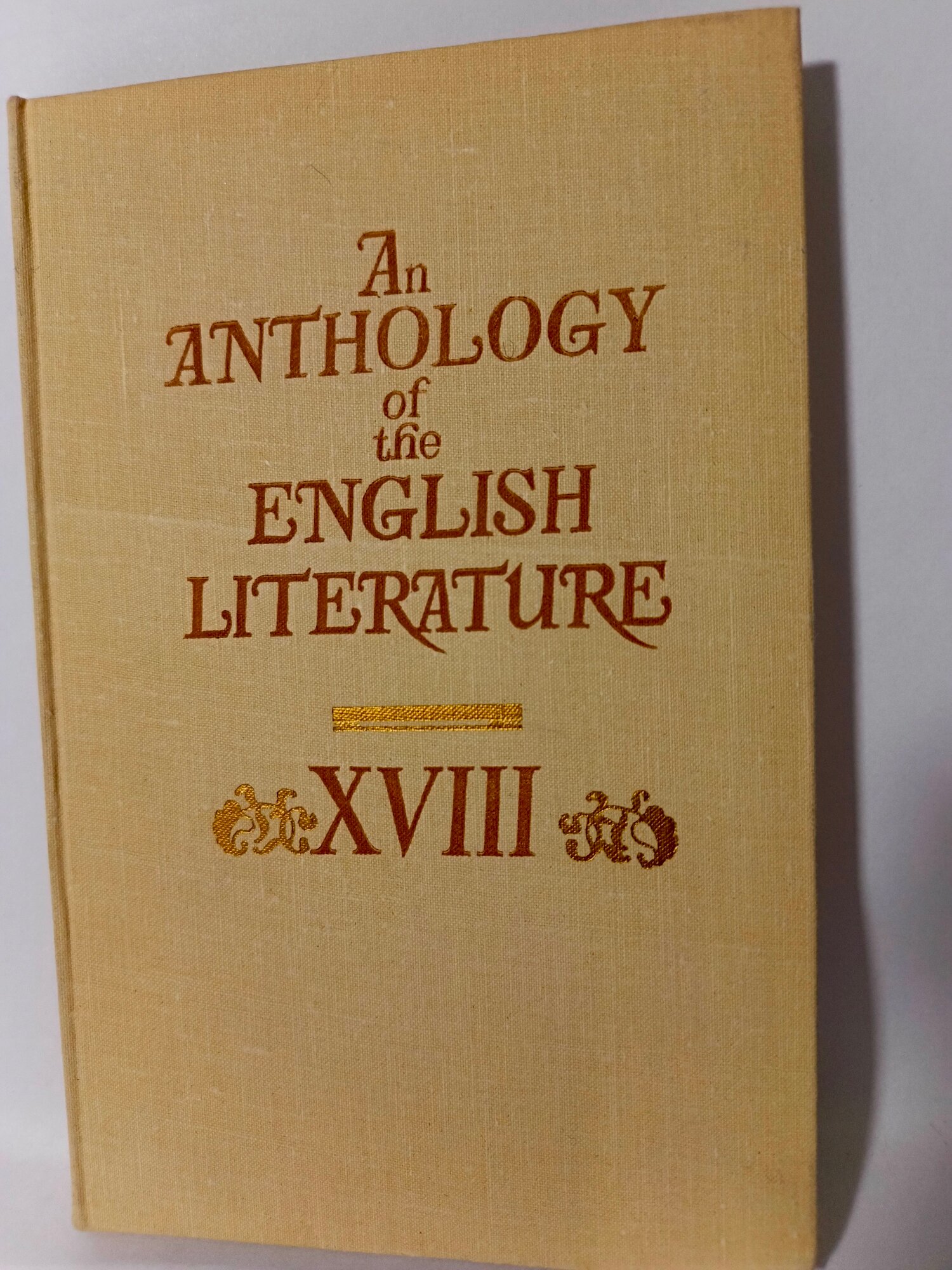 An anthology of the English literature. XVIII/Хрестоматия по английской литературе. XVIII век