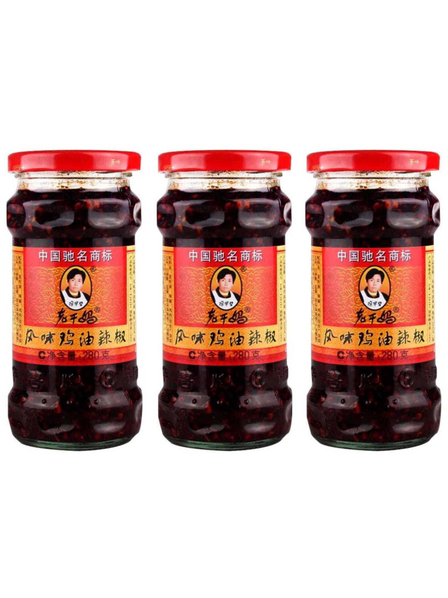 Соус Фей Вей До Чи Lao Gan Ma чили с курицей, 280 г, 3 шт
