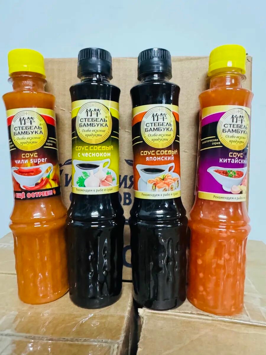 Набор соус 4 штуки микс вкусов по 280 грамм 2 штуки