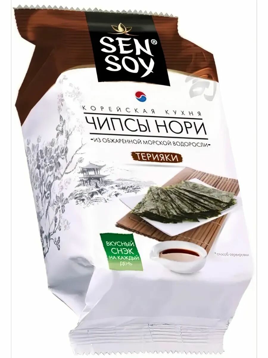 Чипсы 1 пачка терияки 4, 5 гр морские нори