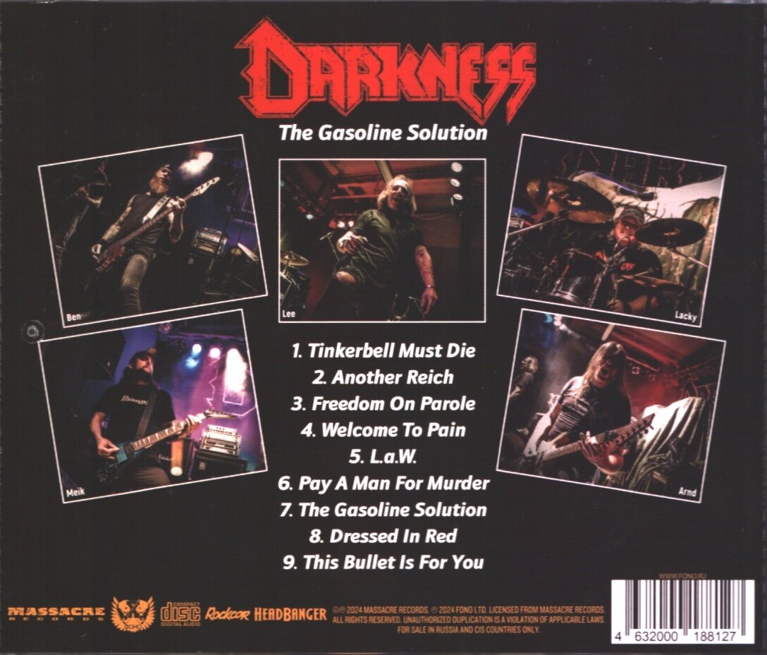 Компакт-диск Darkness — The Gasoline Solution (RU)(CD) — фото 1