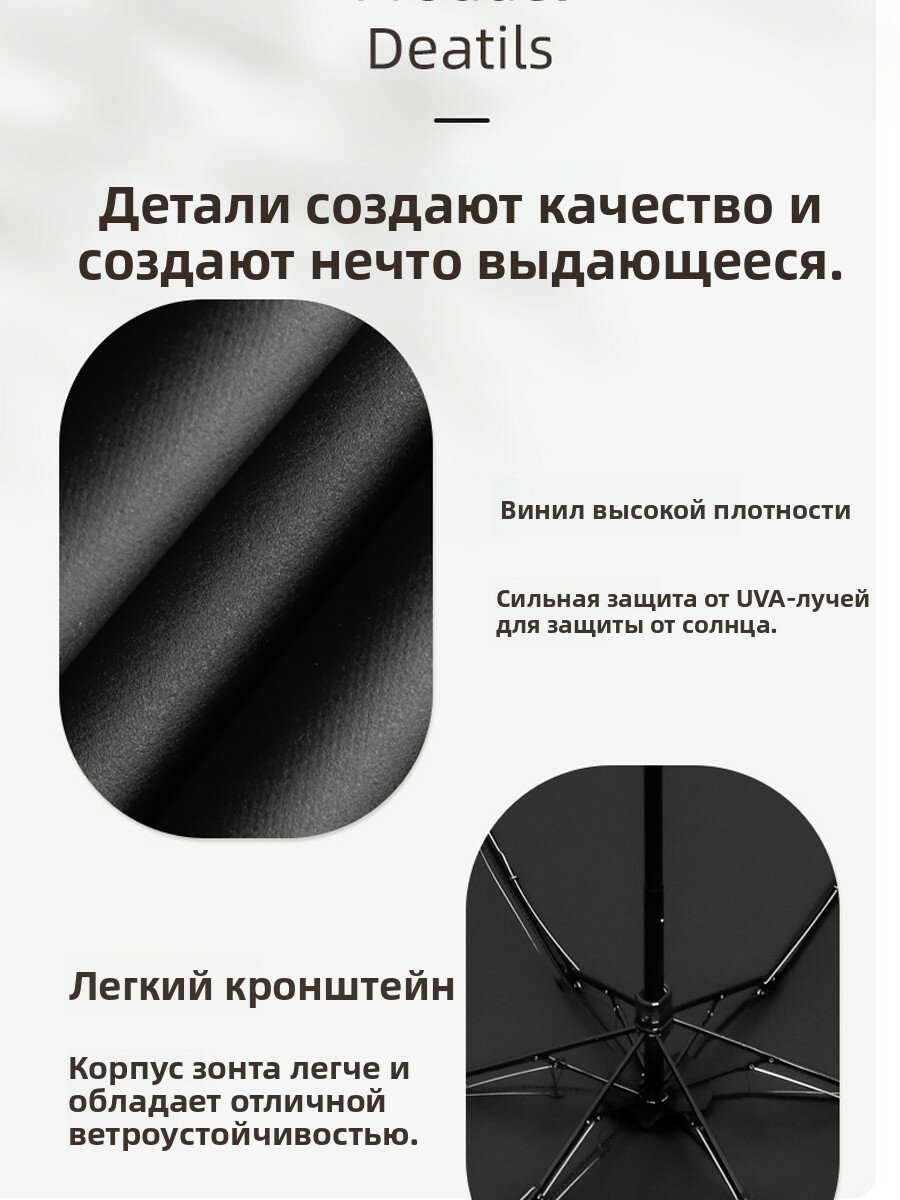 Мини-зонт Goroshek, бежевый — фото 1
