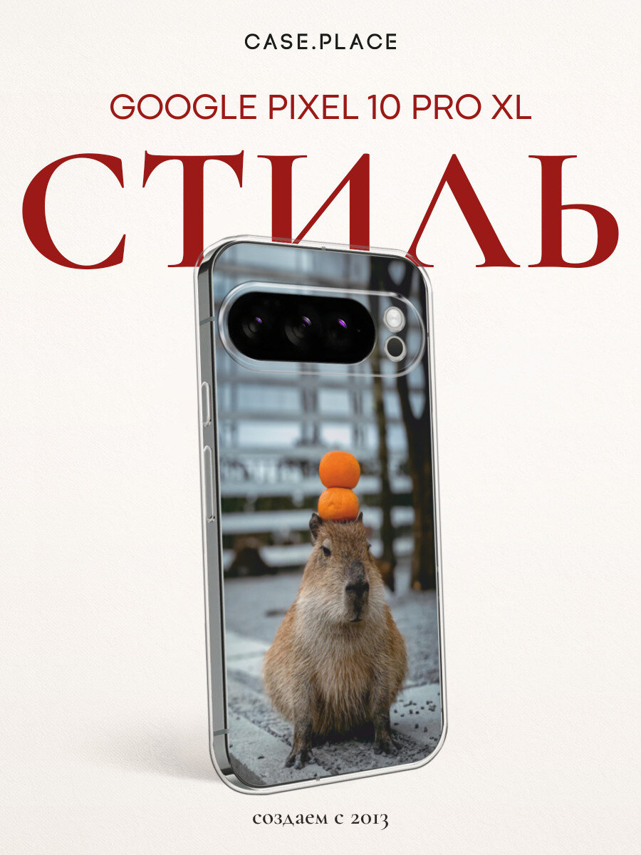 Чехол на Google Pixel 10 Pro XL / Гугл Пиксель 10 Про XL с принтом Капибара медитирует