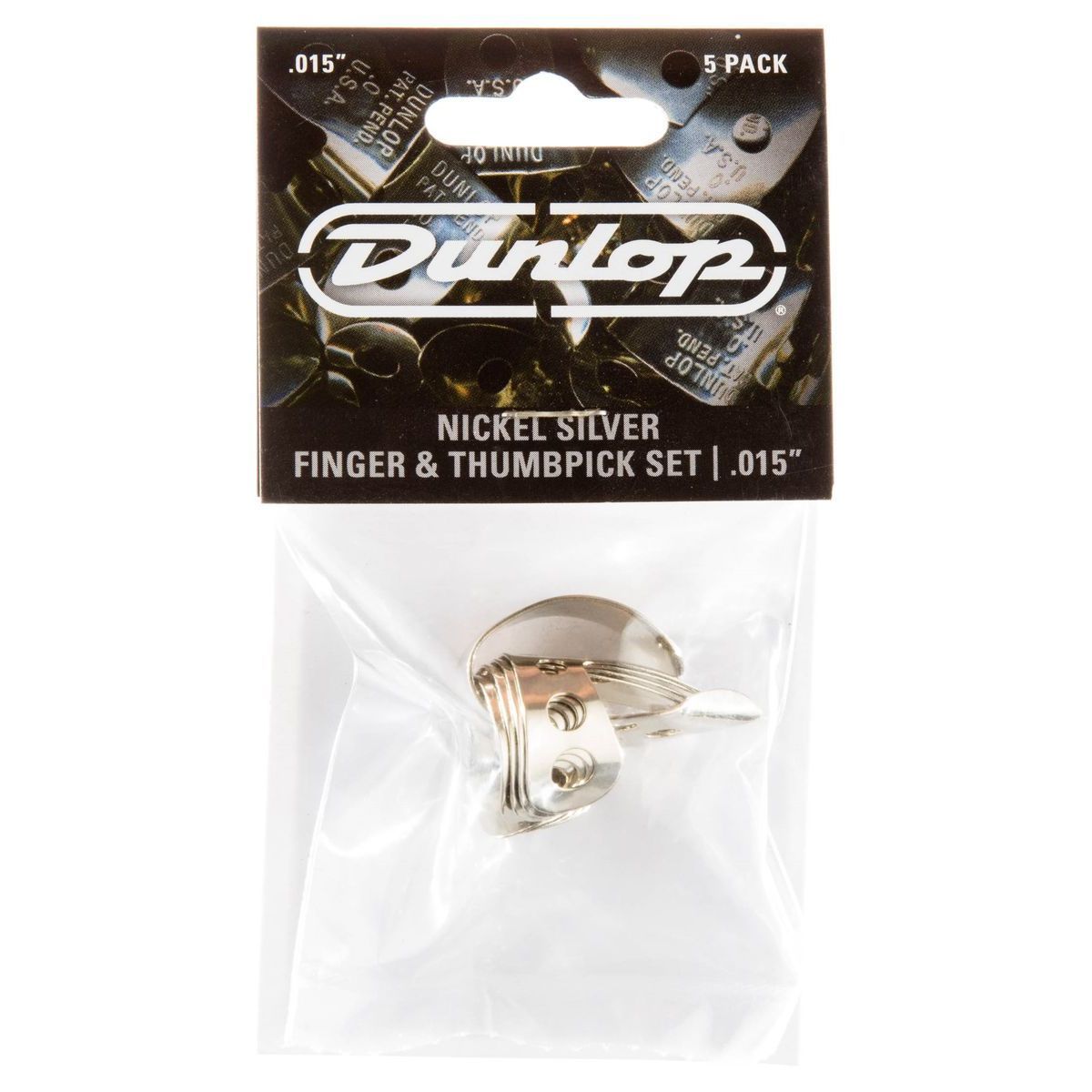 Dunlop 33P015 Nickel Silver Fingerpick 5Pack Когти