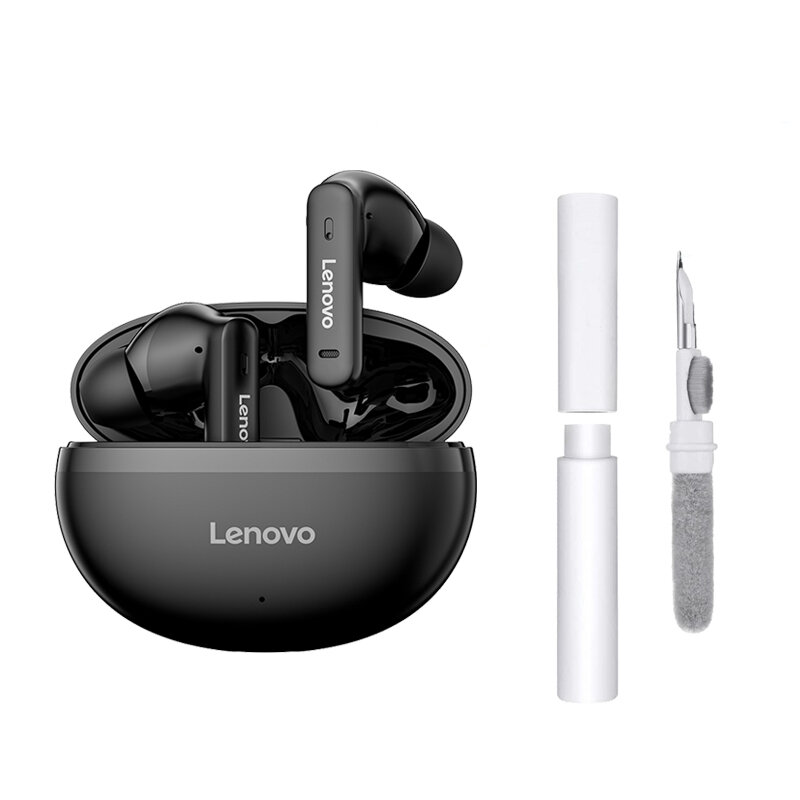 Беспроводные наушники Lenovo Net Run, черные, для чистки