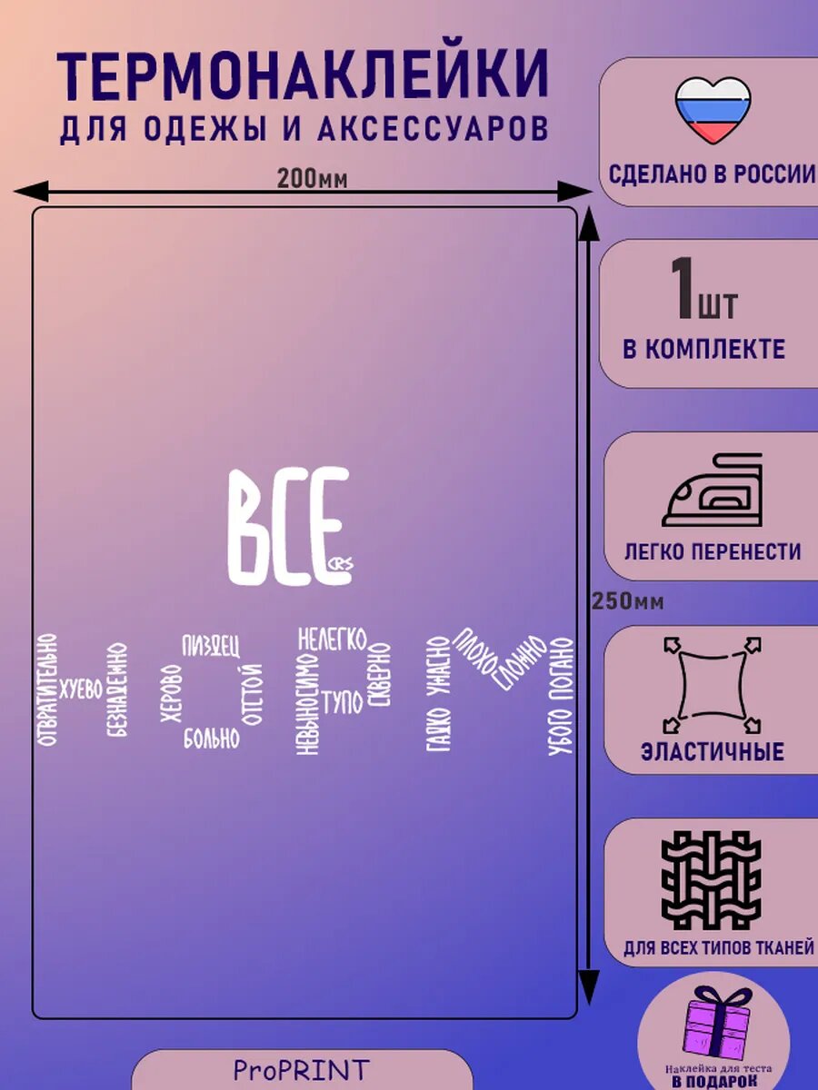 Термонаклейка для одежды