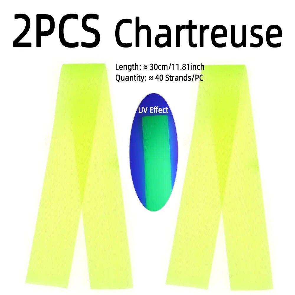 2PCS Chartreuse, 30 см, 40 нитей/шт
