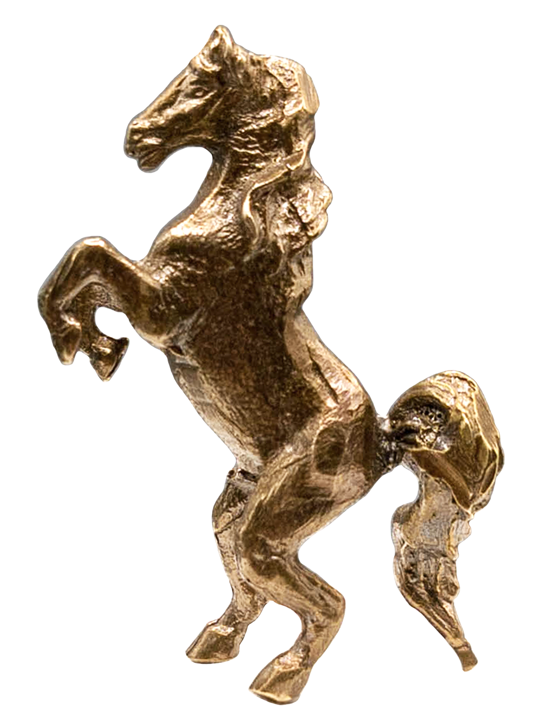 Сувенирная фигурка Лошадь на дыбах, символ года (латунь, бронза)