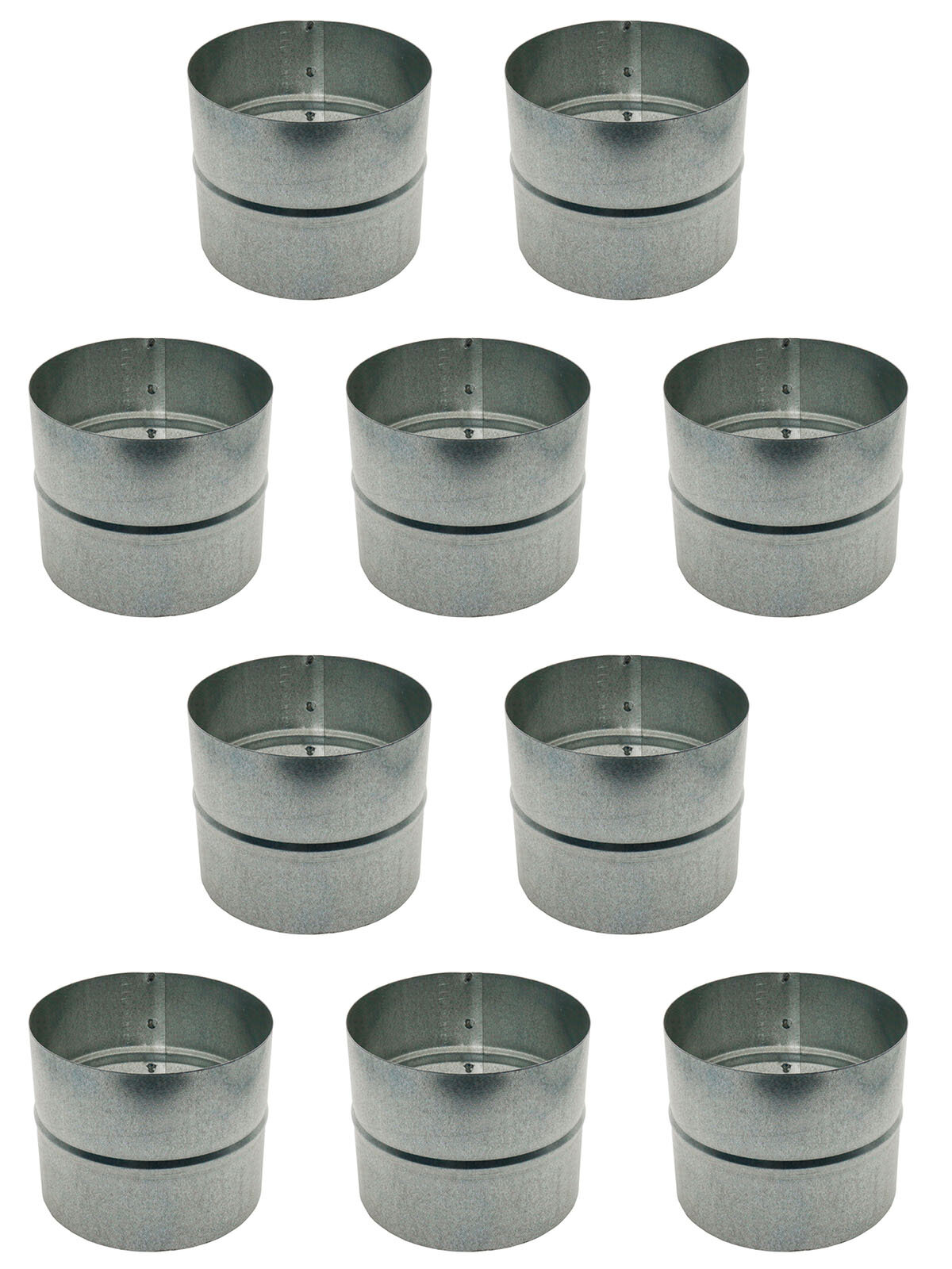 Соединитель для круглых воздуховодов d150 мм оцинкованный Pro (10 шт.)