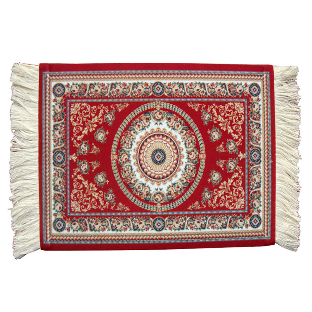 Rug Mouse Pad Oriental Persian Carpet Mat Computer Mousepad for Table Decor