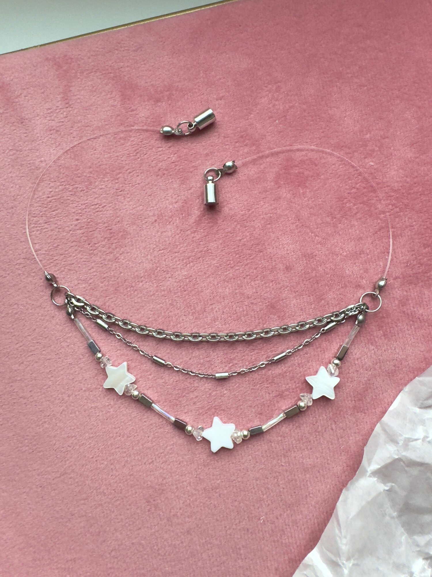 Чокер, металл, ракушка