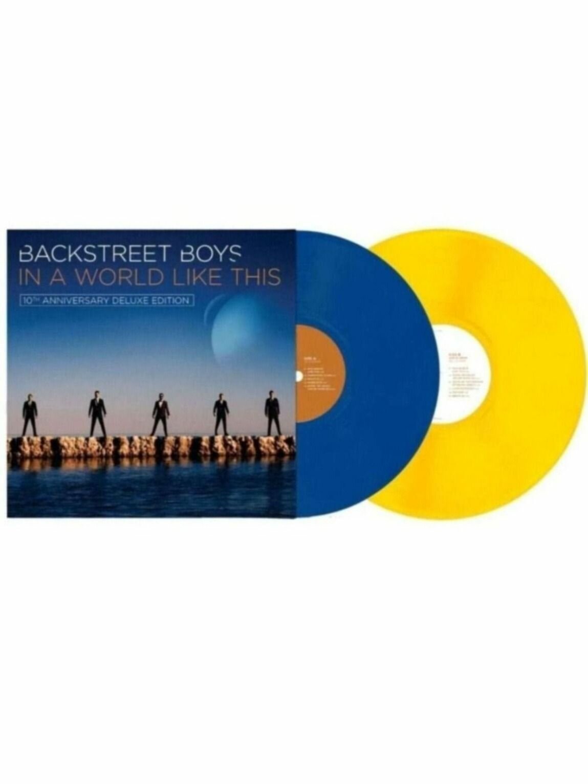 Виниловая Пластинка Backstreet Boys - In A World Like This,10th Anniversary Deluxe Edition Blue /Yellow Vinyl LP,
