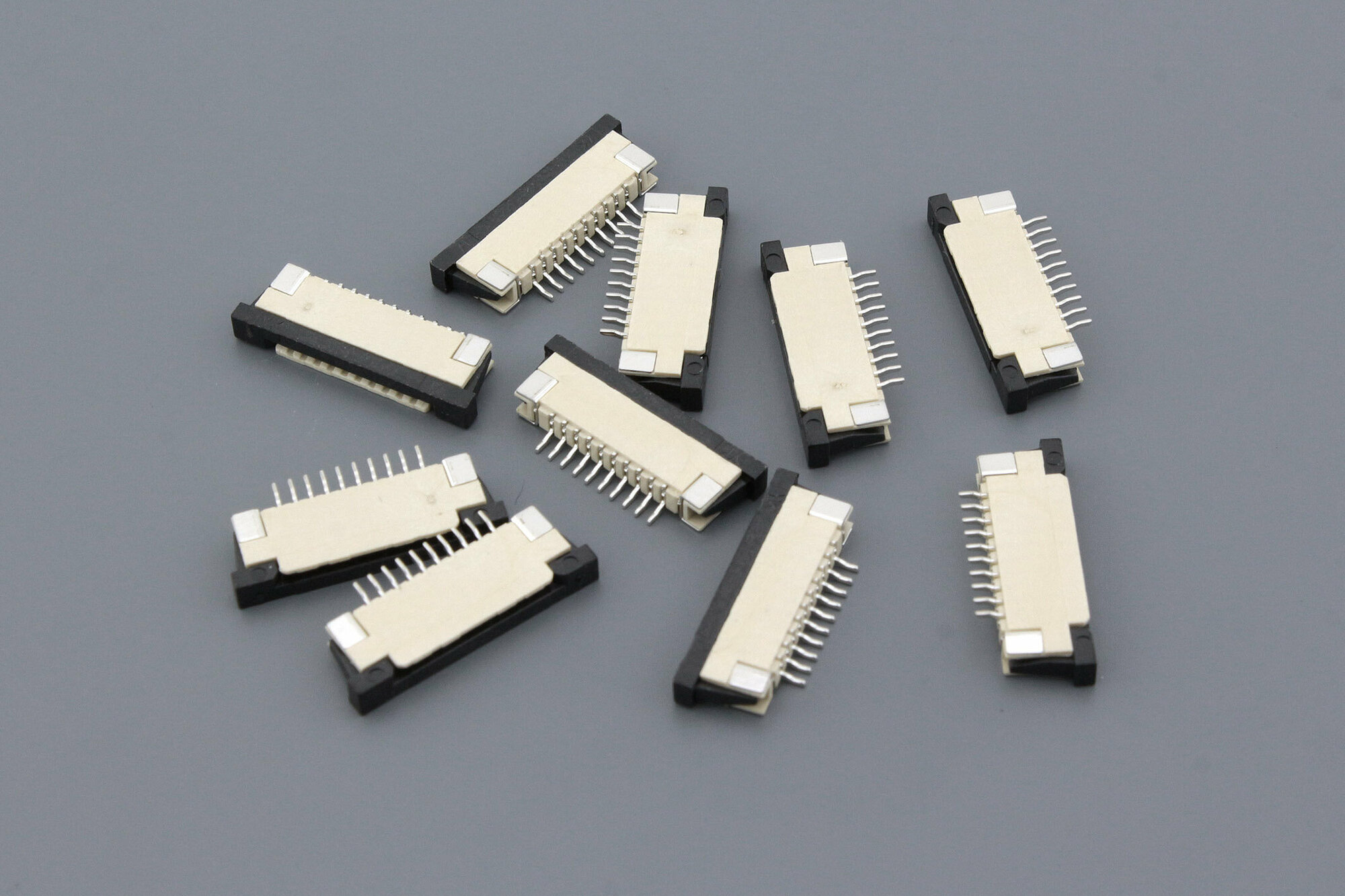 Разъем FPC Half Coverage Bottom Contact 1.0K-BX-10PWB 10 pin высота 2мм шаг 1мм 10 шт