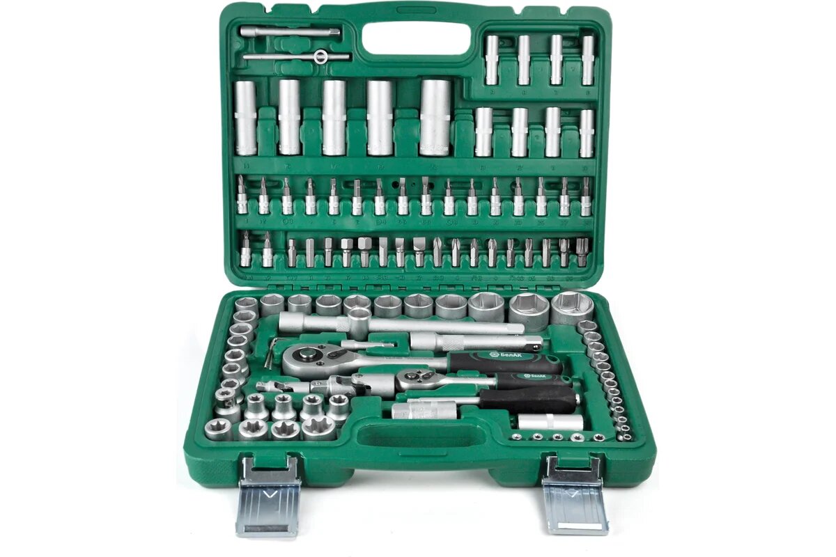 Набор инструментов БелАК Мастер БАК.07004, 108 шт, 1/2 и 1/4", комплект