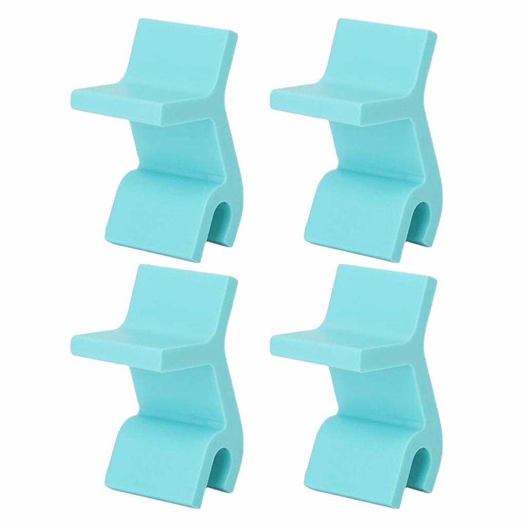 Прочные пластиковые подставки для противней для духовки и холодильника с противоскользящей основой, Синий