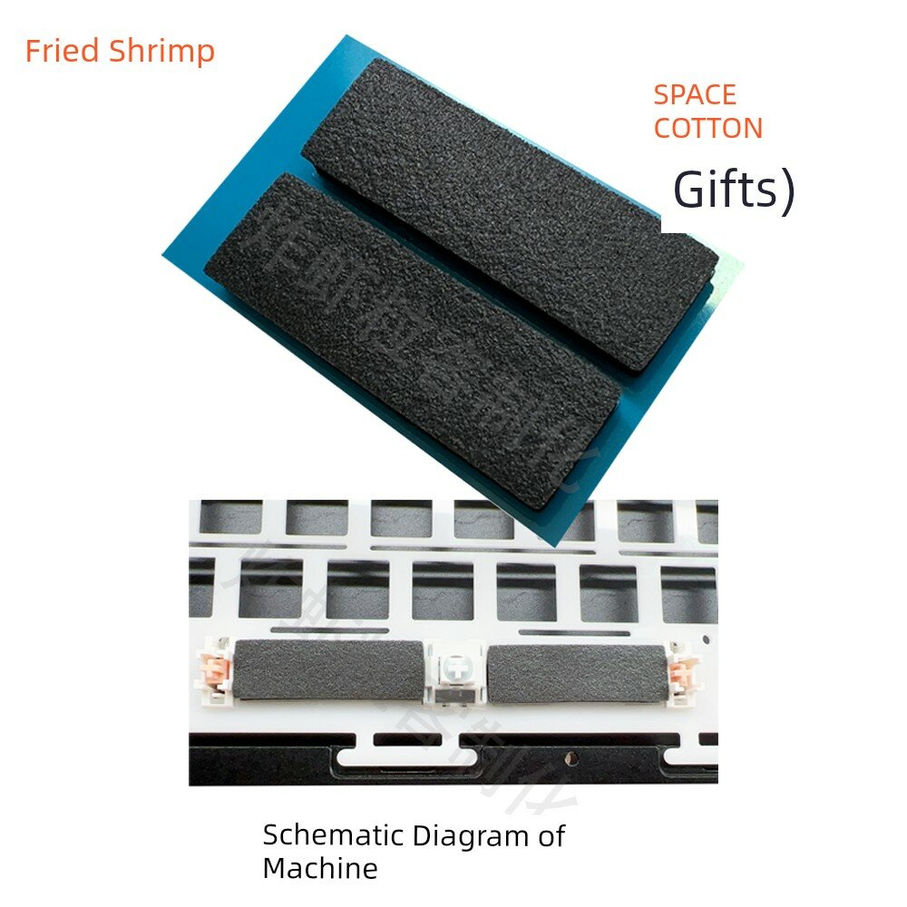 Механическая клавиатура TickType EVO75, комплект звукоизоляции включает в себя звукоизоляционную прокладку Rogers PORON