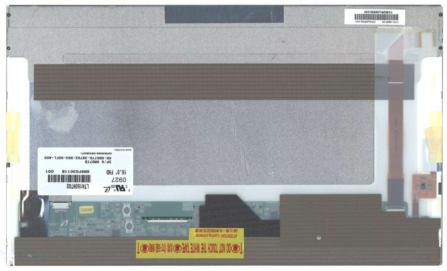 Матрица совместимая с LTN160HT02, Диагональ 16, 1920x1080 (Full HD), Светодиодная (LED)