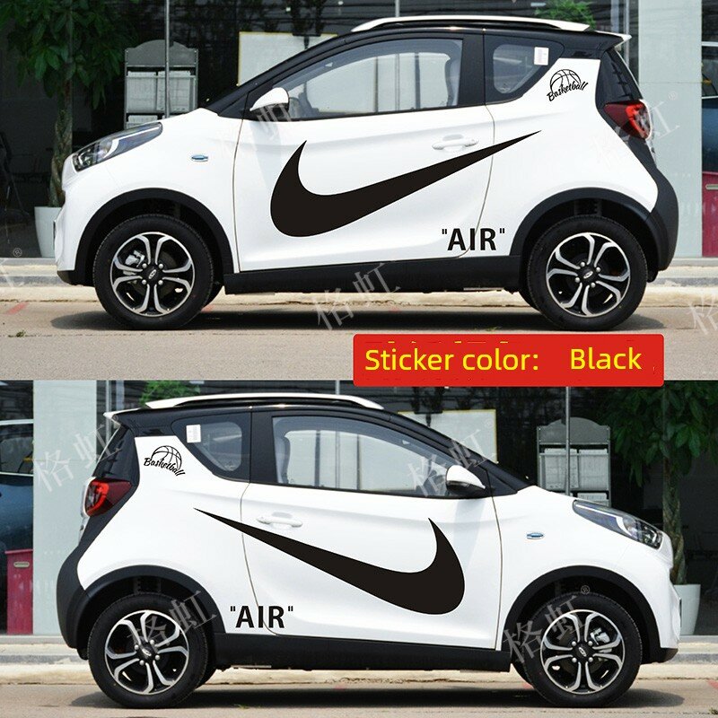 Наклейки для электромобилей Chery Little Ant NIKE EQ1: персонализированные декоративные наклейки для кузова, тюнинг,