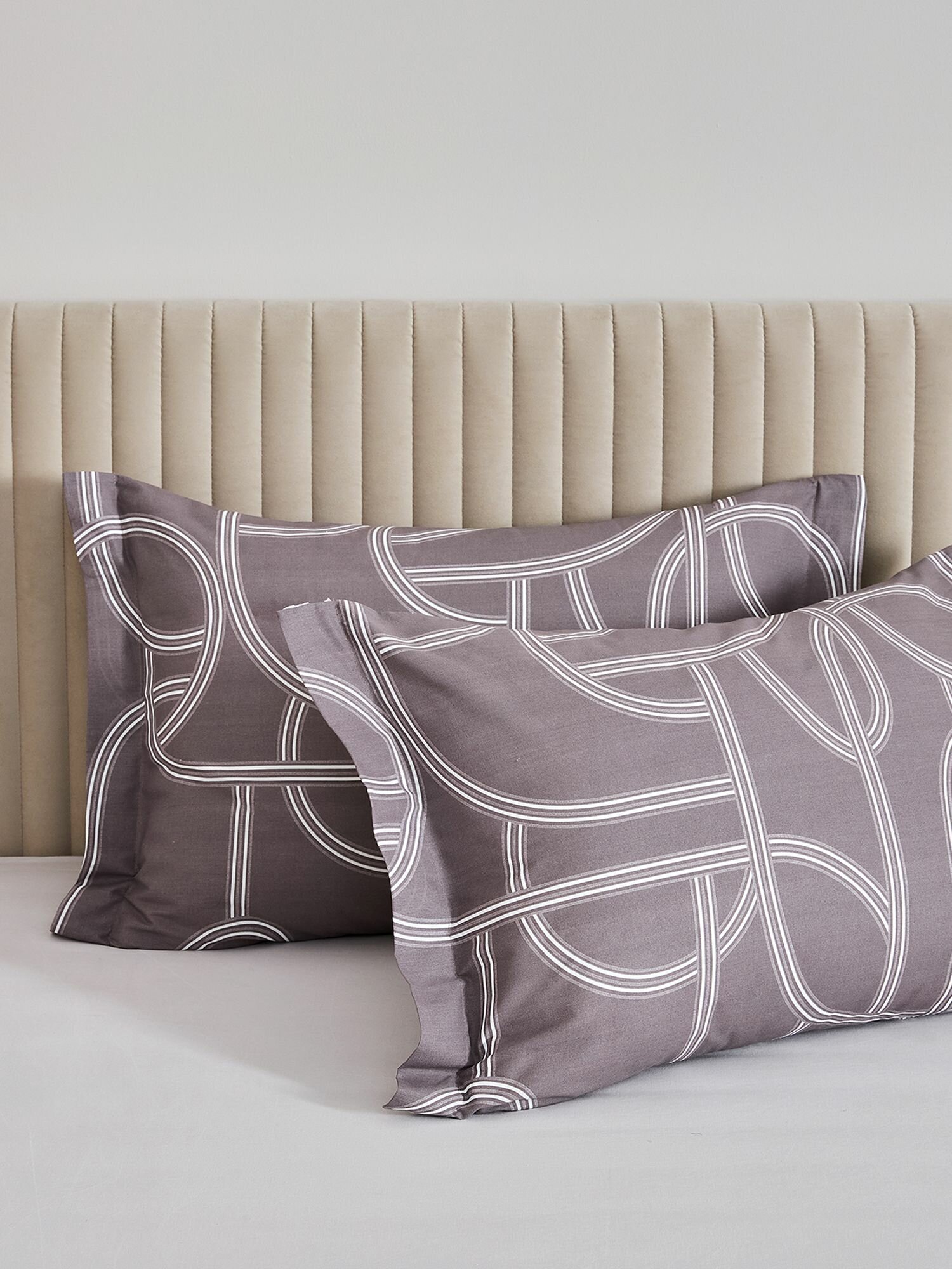 Комплект наволочек с ушками перкаль 50х70 (2 шт.) "Cozy Home" рис. 43018-1 Альянс/Alleanza