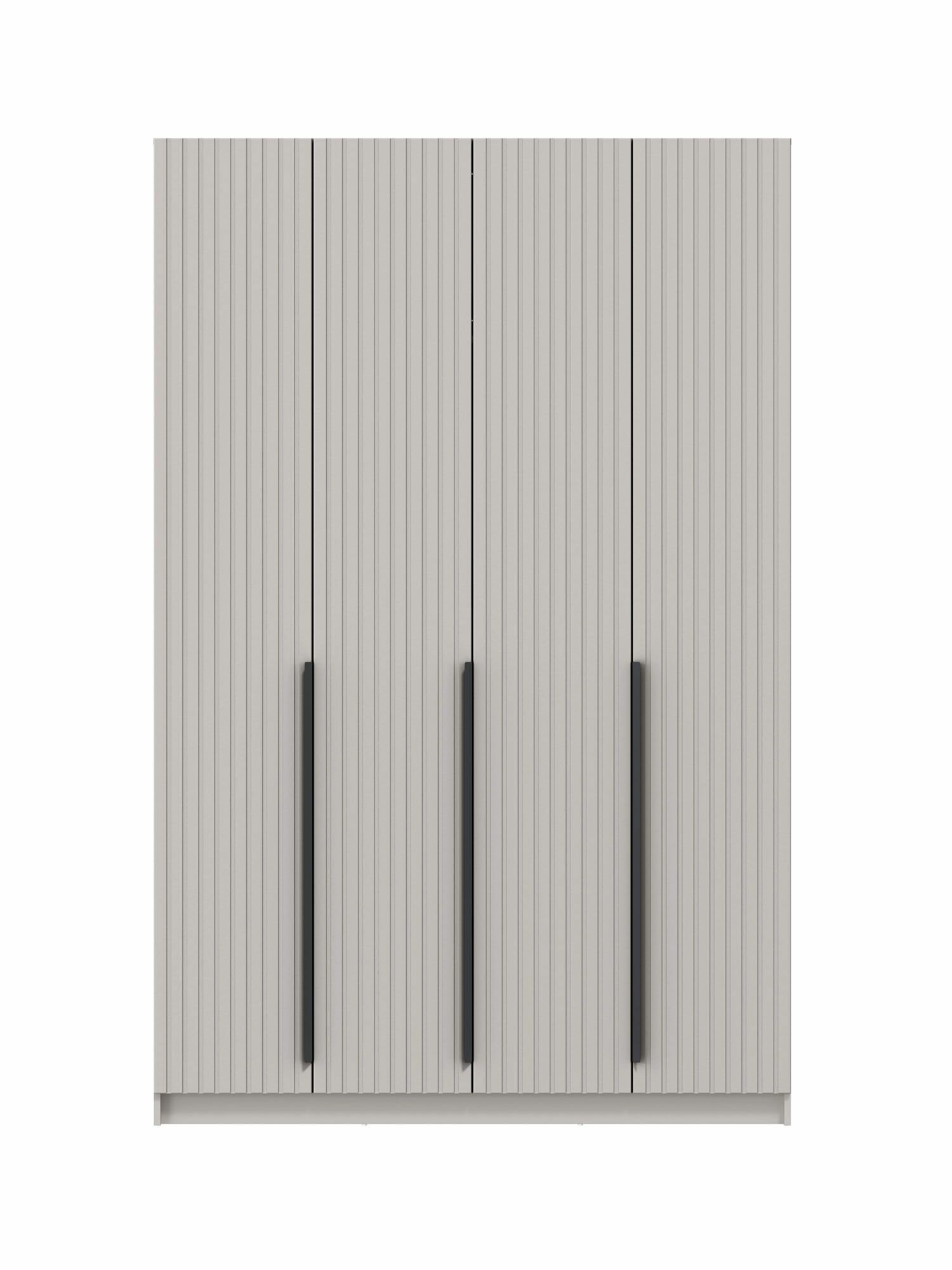 Распашной шкаф для одежды и хранения вещей Брандо Макси, с полками, со штангой для одежды, 160х52.6х248 см, Кашемир