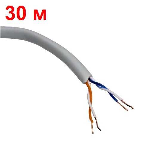 Кабель UTP2-24R5 SkyNet 2 пары 30 метров неэкр.5Е для внутр.