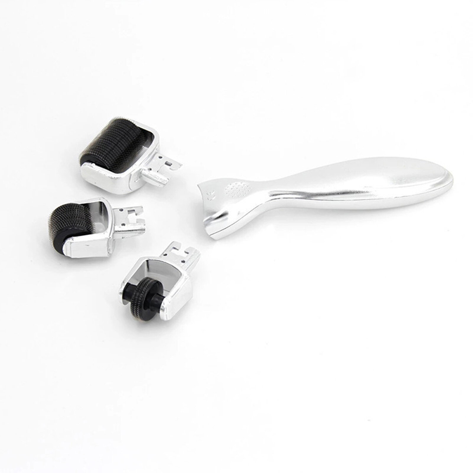 Ролик с микроиглами 3 в 1 0,5 мм 180 игл для глаз / 1 мм 600 игл для носа / 1,5 мм 1200 игл