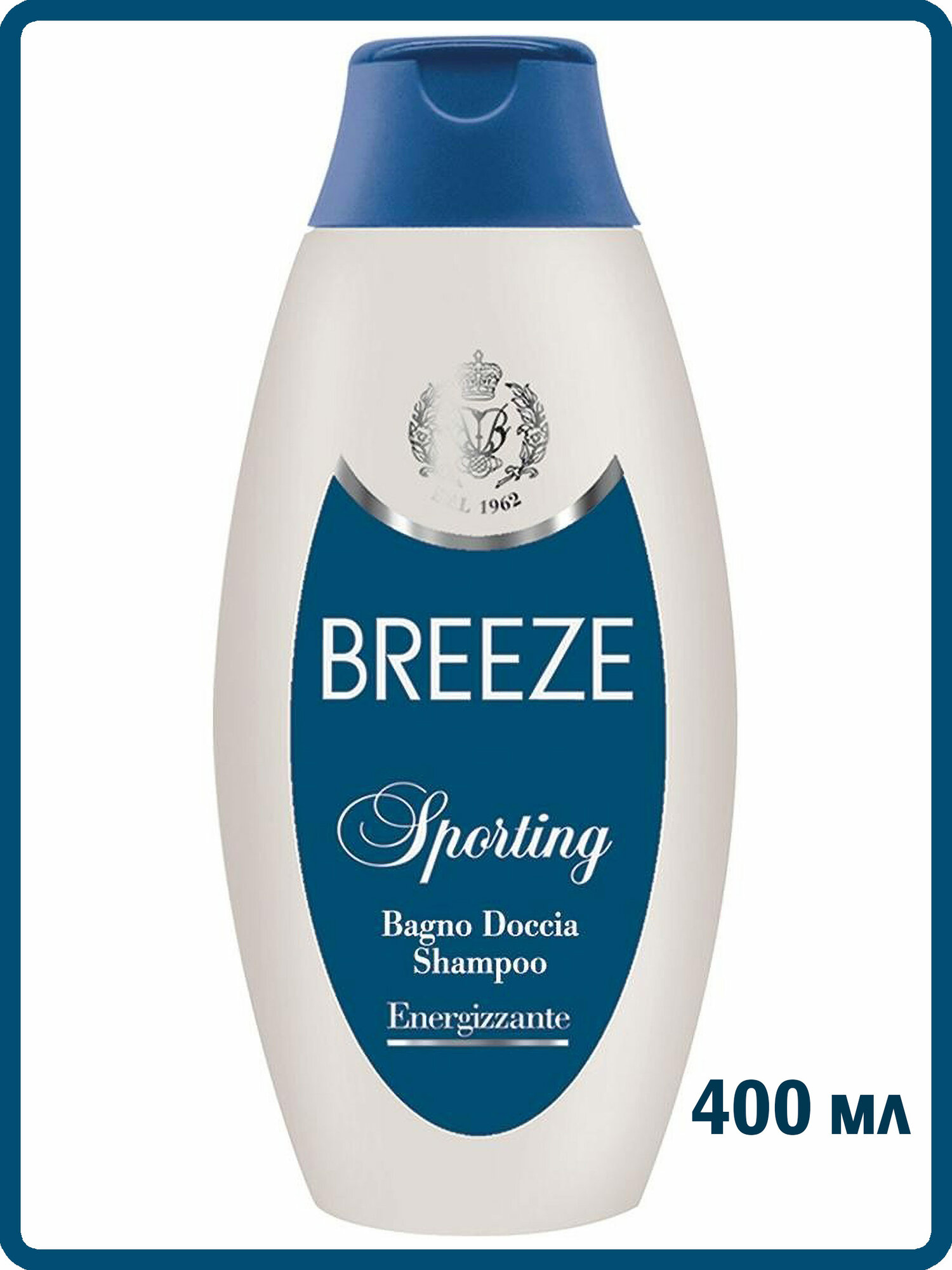 Шампунь - гель для душа Breeze Sporting пена для ванны 3 в 1 ph 5.5, 400 мл