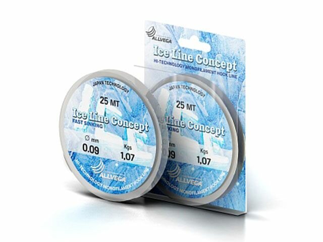 Леска монофильная ALLVEGA ICE LINE CONCEPT (0036167 (25 м 0,2мм) )