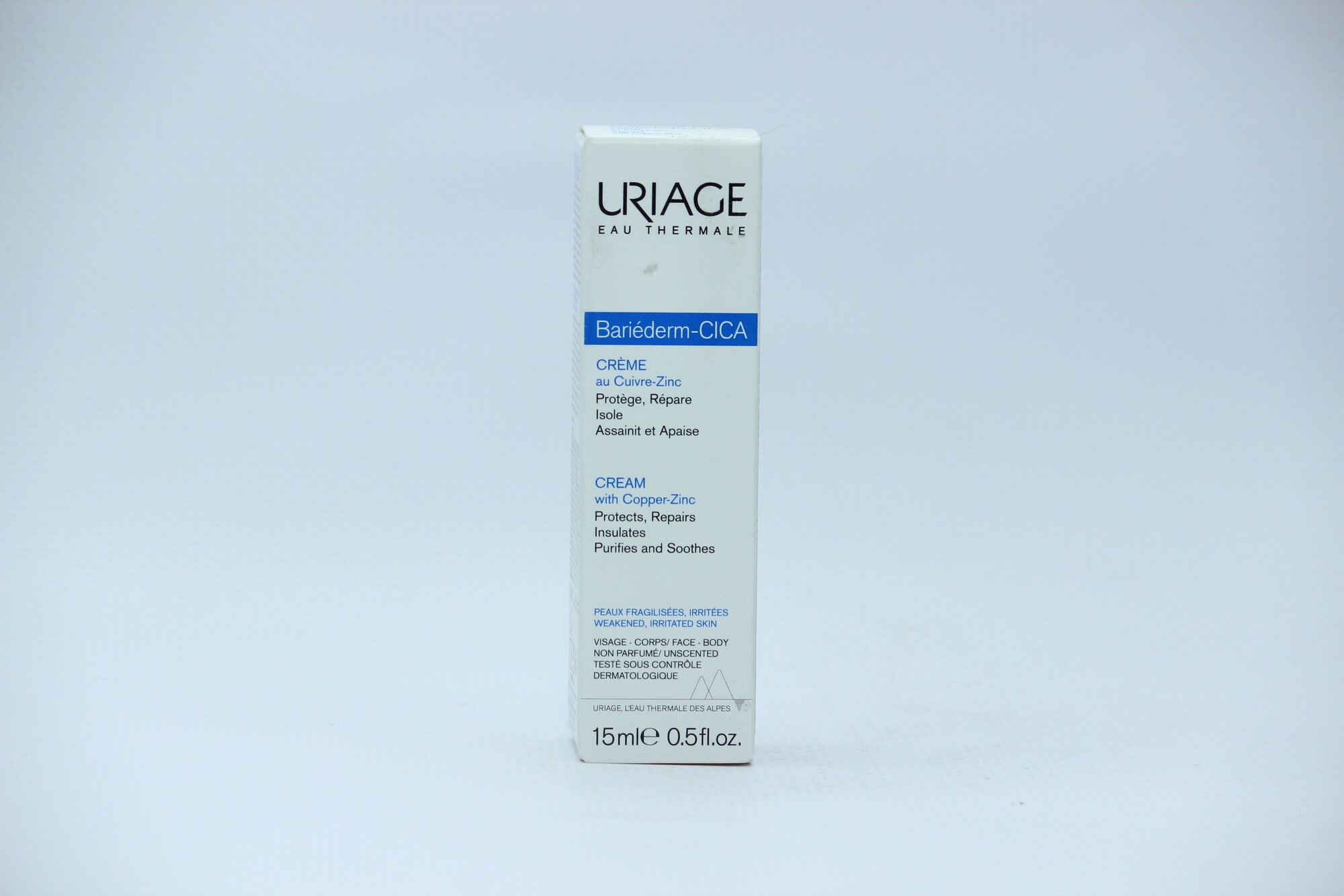 Крем Uriage "Bariederm", восстанавливающий, с цинком и медью, без отдушек, 15мл