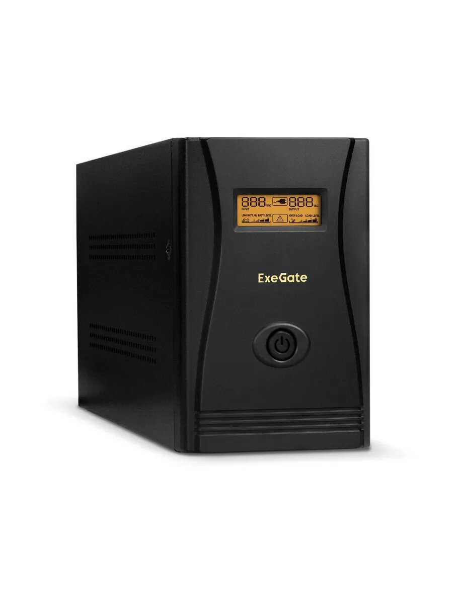 ИБП ExeGate SpecialPro Smart LLB-2200. LCD. AVR. EURO. RJ 2200VA/1300W, LCD, AVR, 4 евророзетки EP285532RUS черный