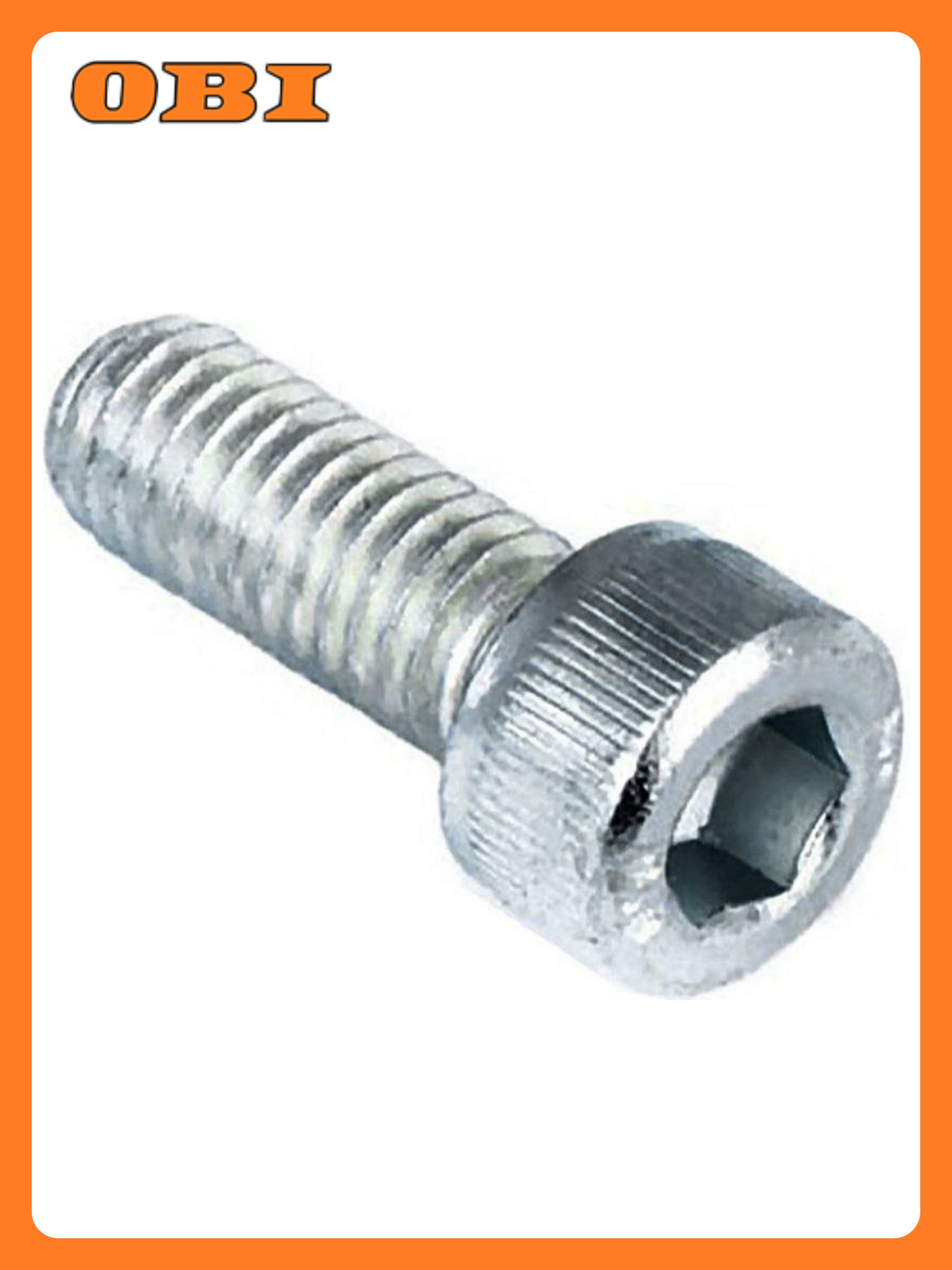 Болт Стройбат DIN 912, внутренний шестигранник, сталь, оцинкованный, 6 шт